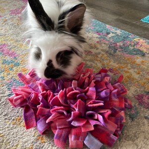 Bunny Rabbit Snuffle Mat Foraging Blanket Stimulation Treat - Etsy