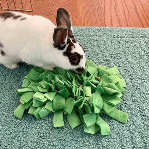 Bunny Rabbit Snuffle Mat: Foraging Enrichment Toy - Etsy
