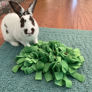 Bunny Rabbit Snuffle Mat: Foraging Enrichment Toy - Etsy