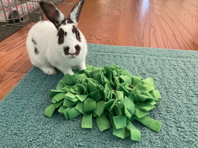 Bunny Rabbit Snuffle Mat Foraging Blanket Stimulation Treat - Etsy