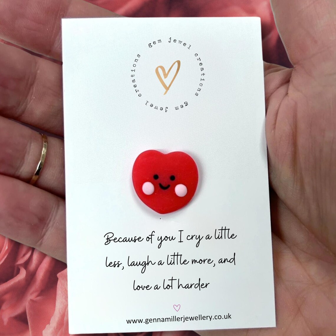 Gorgeous Pocket Hug Token on Heartfelt Message Card – Thoughtful Gift ...
