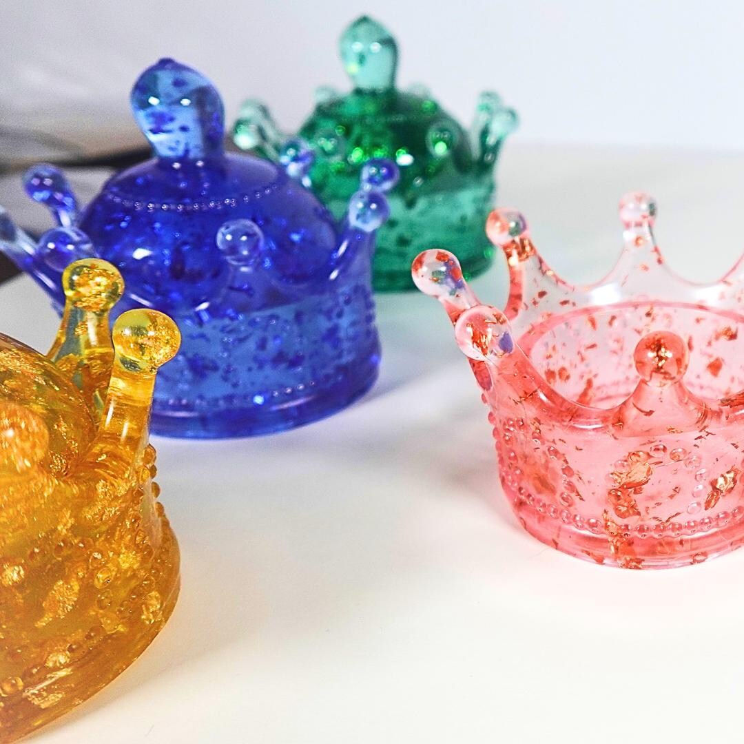 Royal Trinket Jar - Choose Your Color - Handcrafted Resin Jewelry ...