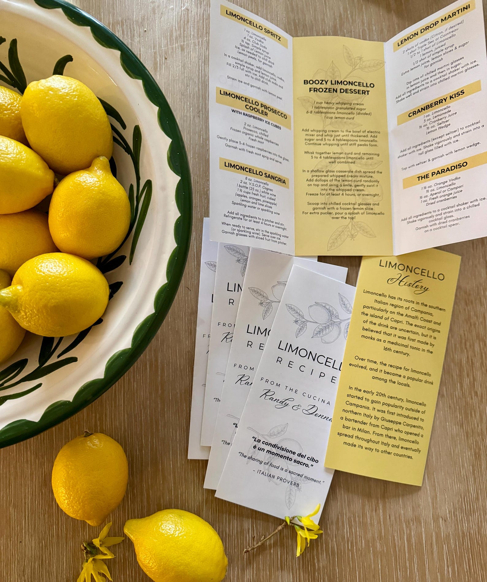 Custom Limoncello Recipe Guide Personalized 8 Recipes - Elevate Your Gifting Game! Digital ...