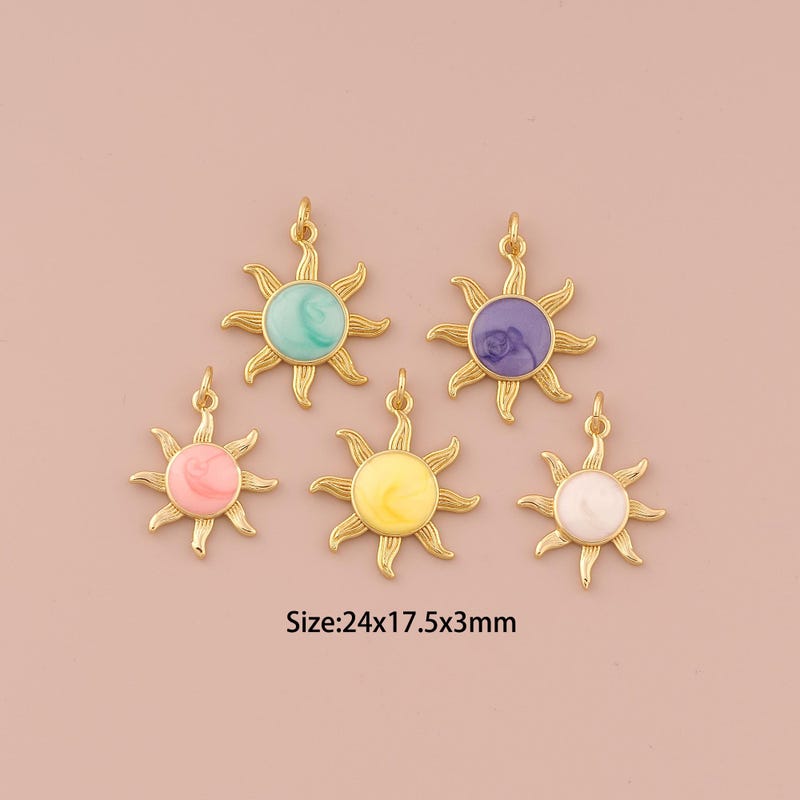 Sun Charm - Etsy