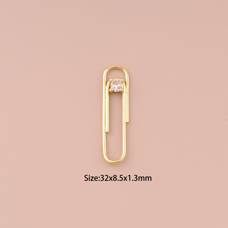 Gold Paper Clip Necklace - Etsy