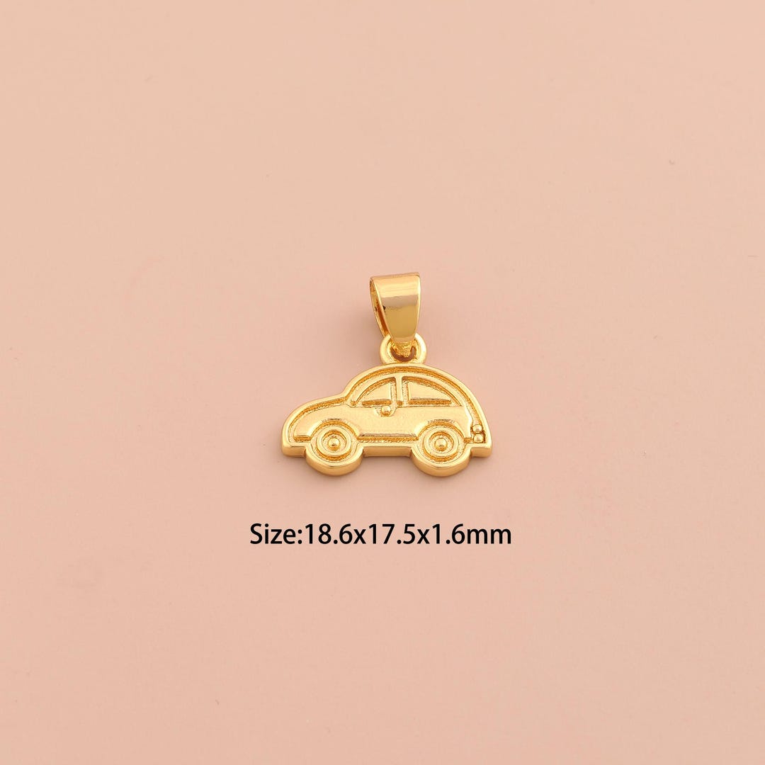 18K Gold Car Charms,car Charms Pendants,car Charm for DIY Jewelry ...