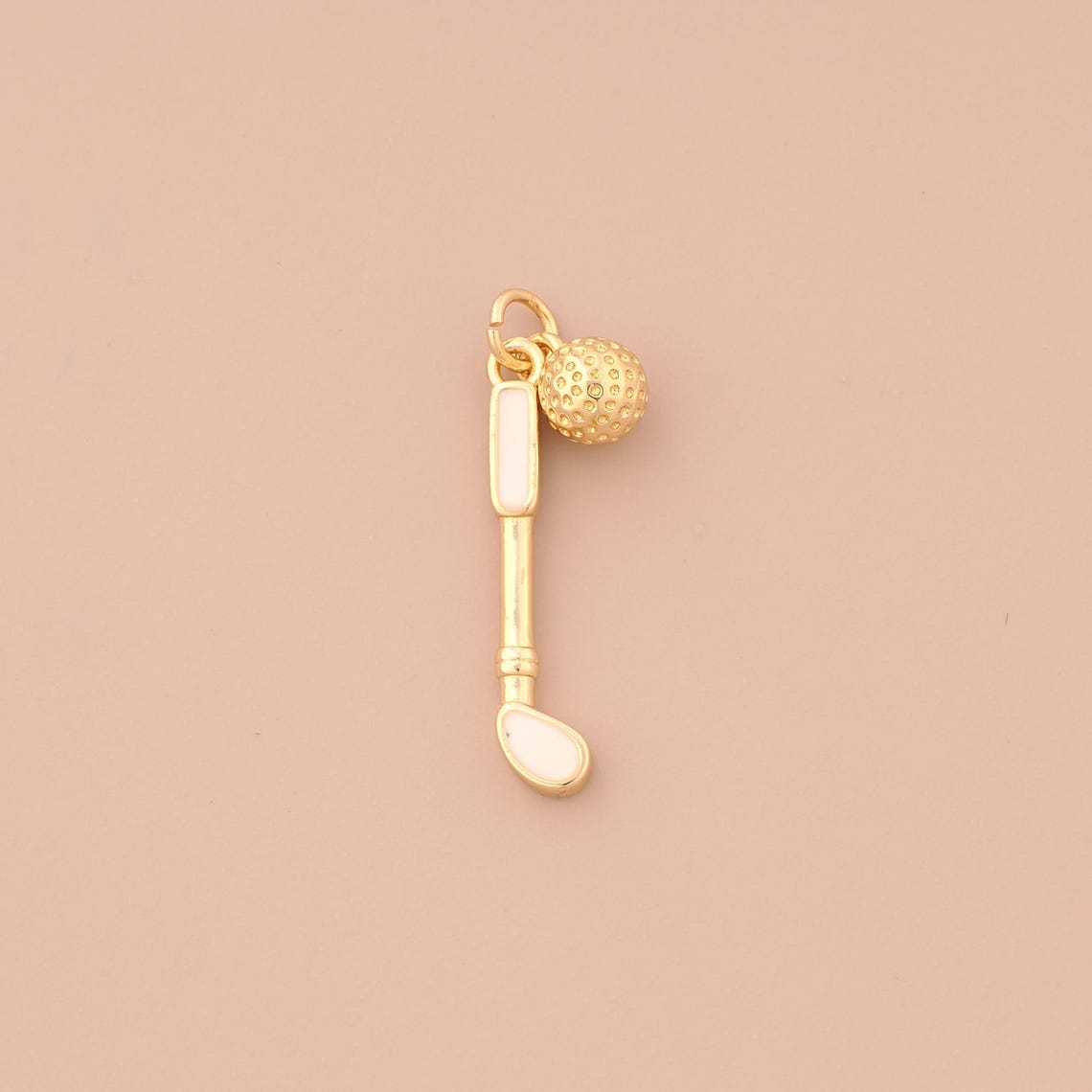18K Gold Golf Club Charms,enamel Golf Charms Pendants,golf Club Charm ...