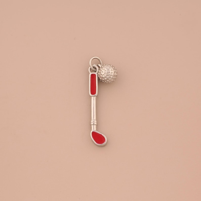18K Gold Golf Club Charms,enamel Golf Charms Pendants,golf Club Charm ...