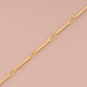 3.28 Feet 18K Gold Stick Chain,special Chain,semi-finished Chain for ...