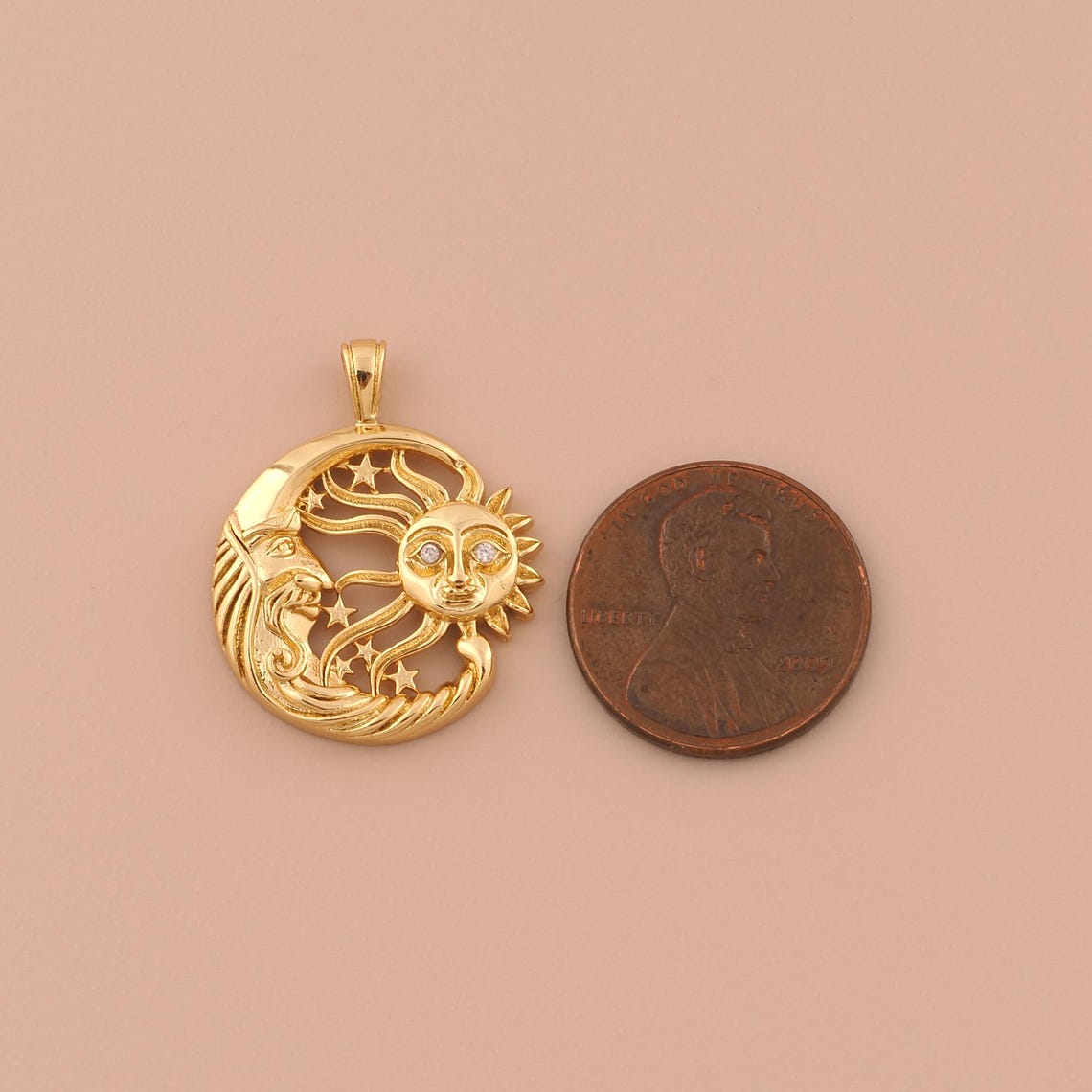 18K Gold Moon Charms,minimalist Star Pendants,sun Charm for DIY Jewelry ...