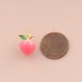 18K Gold Peach Pendant,enamel Fruit Charm,peach Charm, DIY Jewelry ...