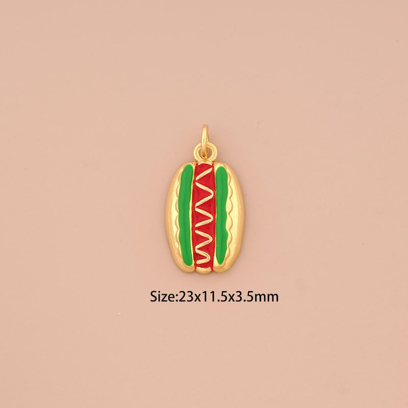 Hot Dog Pendant - Etsy