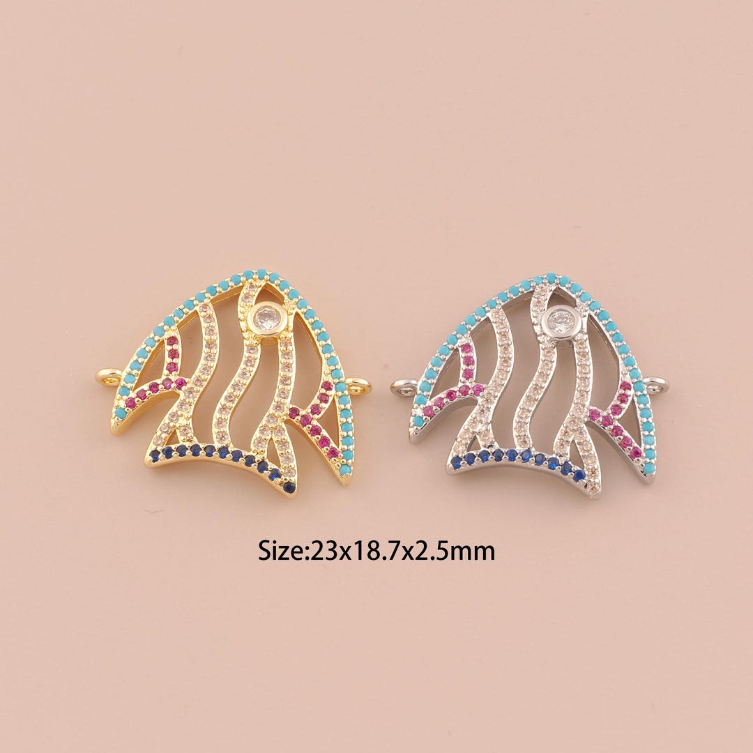 Gold Fish Connector,18k Gold Tropical Fish Connector,fish Connector DIY ...