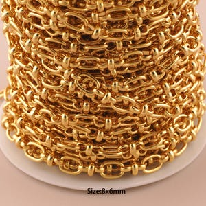 3.28 Feet 18K Gold Figure 8 Chain,special Chain,semi-finished Chain for ...
