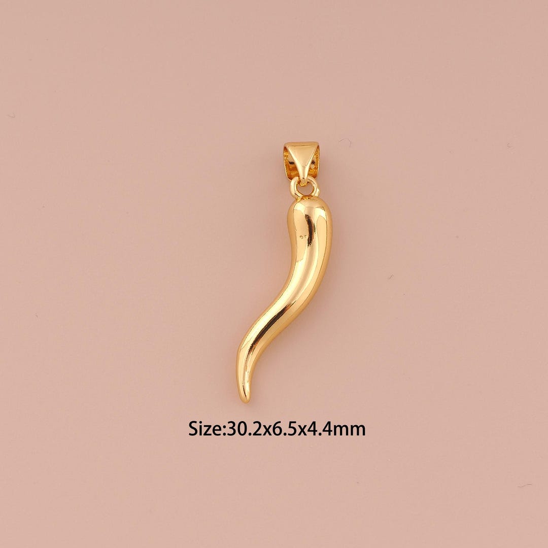 18K Gold Chili Charms,minimalist Charms Pendants,chili Charm for DIY Jewelry Making Supply - Etsy