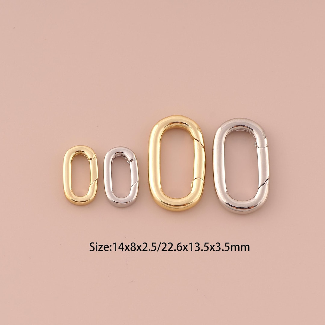 Jewelry Making Clasp | 18K Gold Push Door Clasp | Gold Jewelry ...