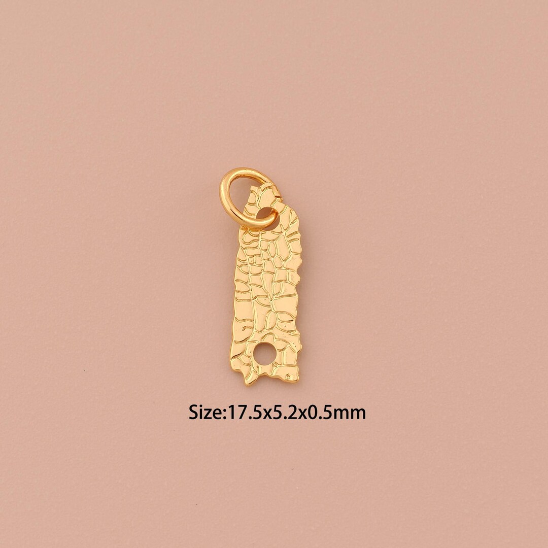 18K Gold Puerto Rico Map Charms,map Charms Pendants,puerto Rico Map ...