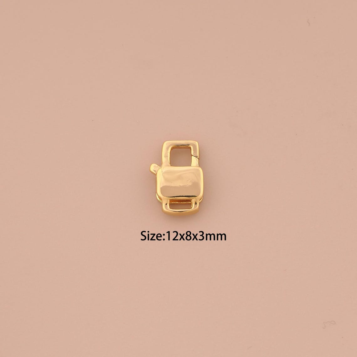 18K Gold Snap Clasp,lock Clasp,snap Clasp for DIY Jewelry Making Supply ...