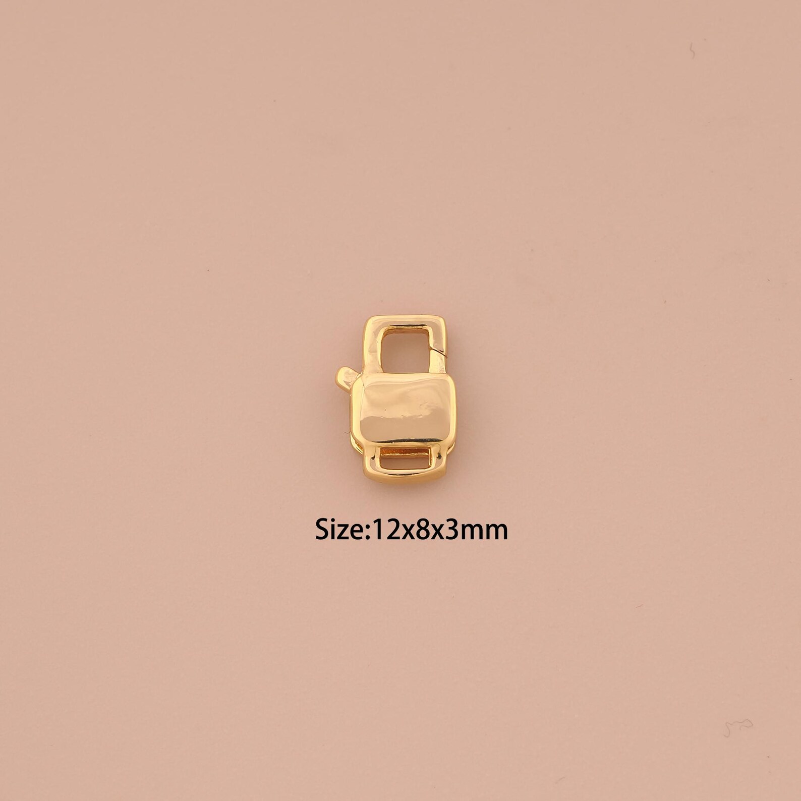 18K Gold Snap Clasp,lock Clasp,snap Clasp for DIY Jewelry Making Supply ...