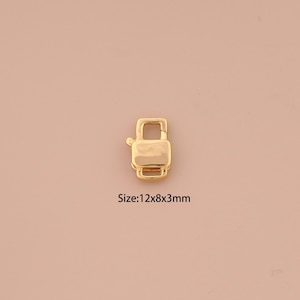 18K Gold Snap Clasp,lock Clasp,snap Clasp for DIY Jewelry Making Supply ...