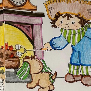 Vintage Strawberry Shortcake 43 Pages Winter Fun Coloring Book ...