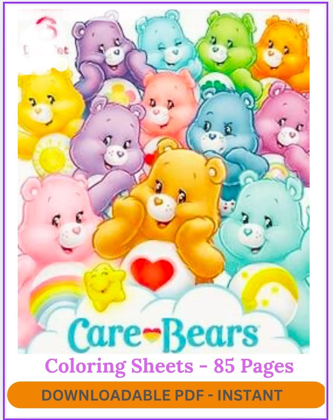 The Care Bears 85 Coloring Pages Instant Download - Etsy