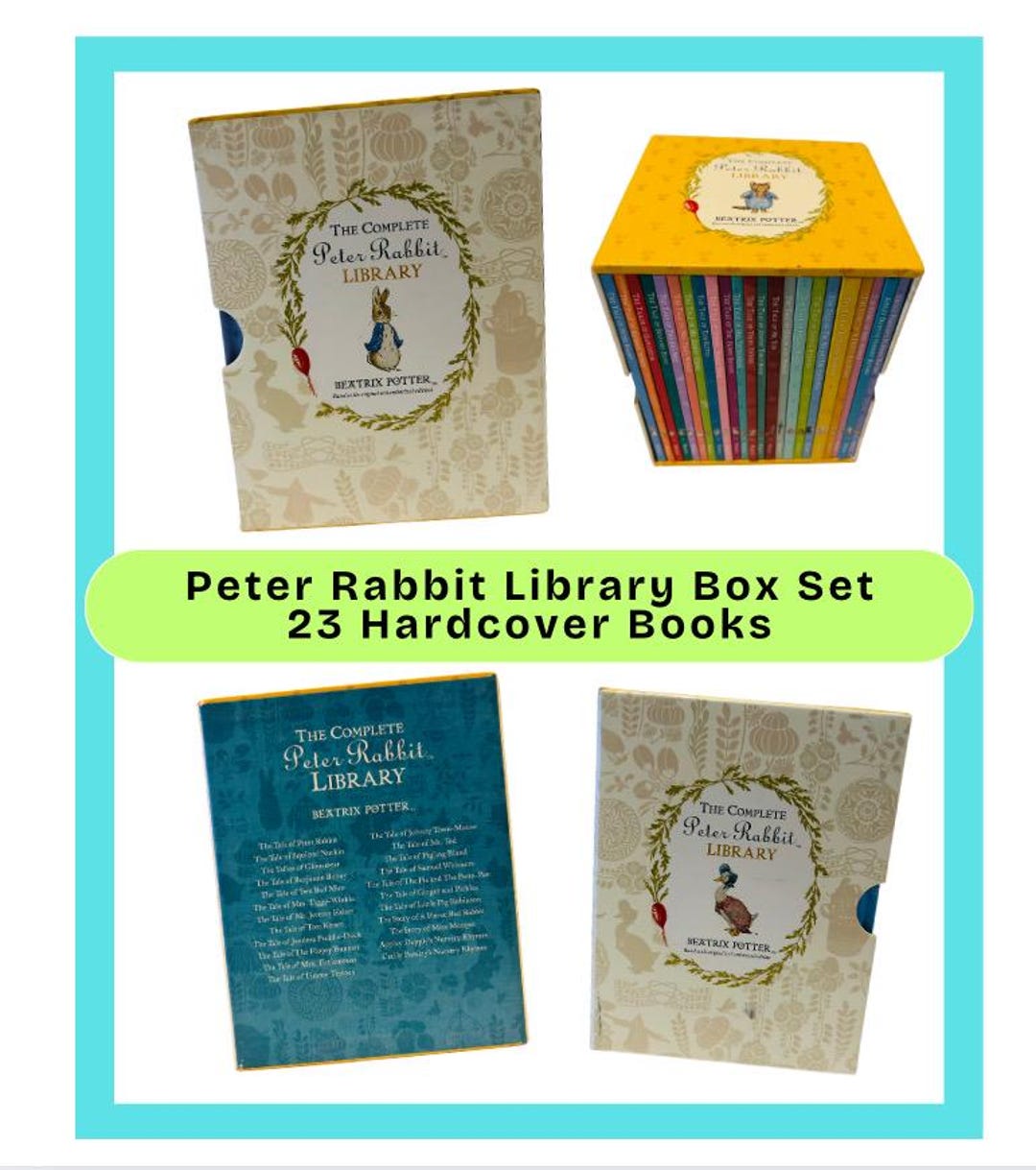 Beatrix Potter Peter Rabbit Complete Library 23 Vintage Books Set ...