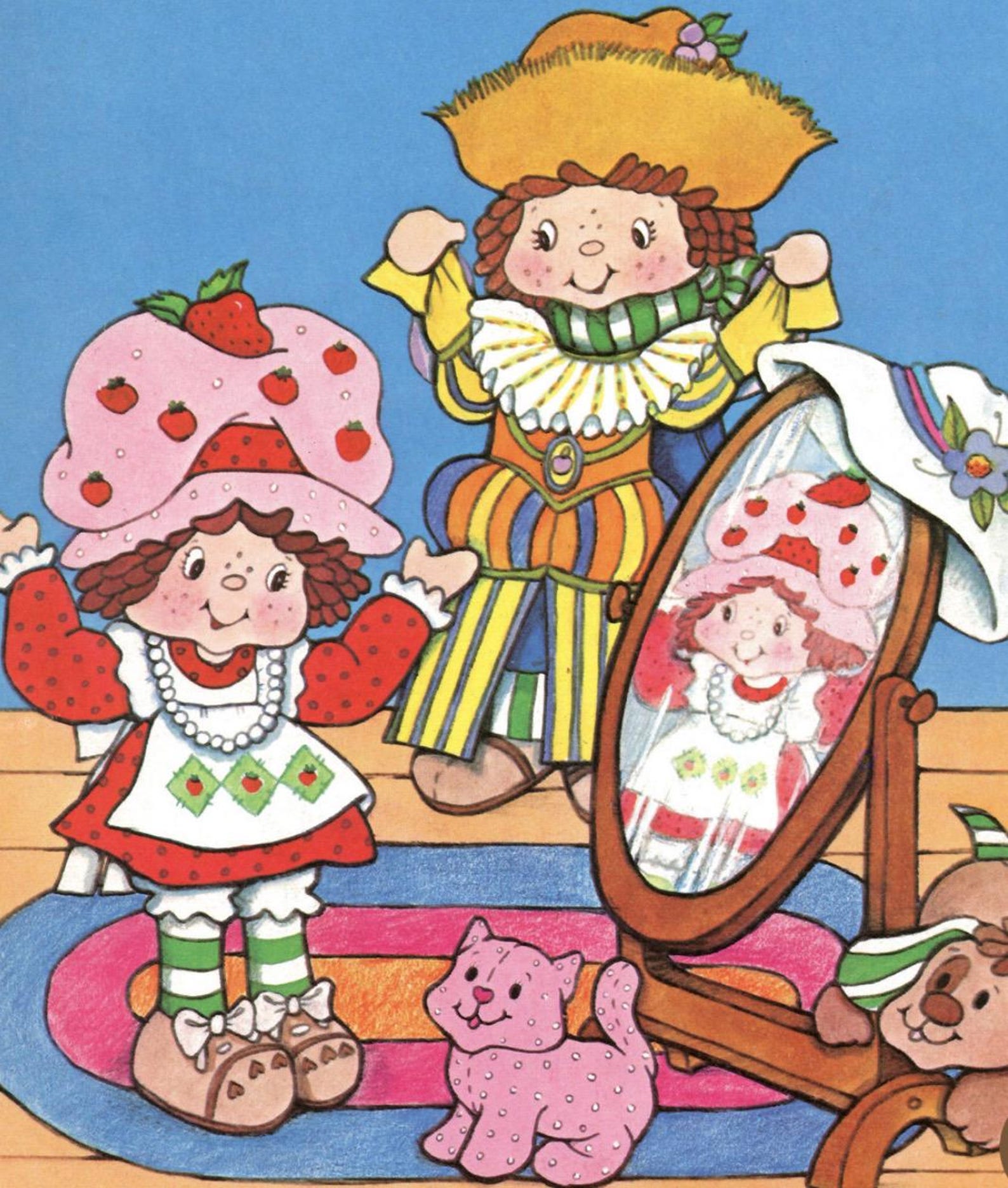 Vintage Strawberry Shortcake Paper Doll Book: Printable Activity (PDF ...
