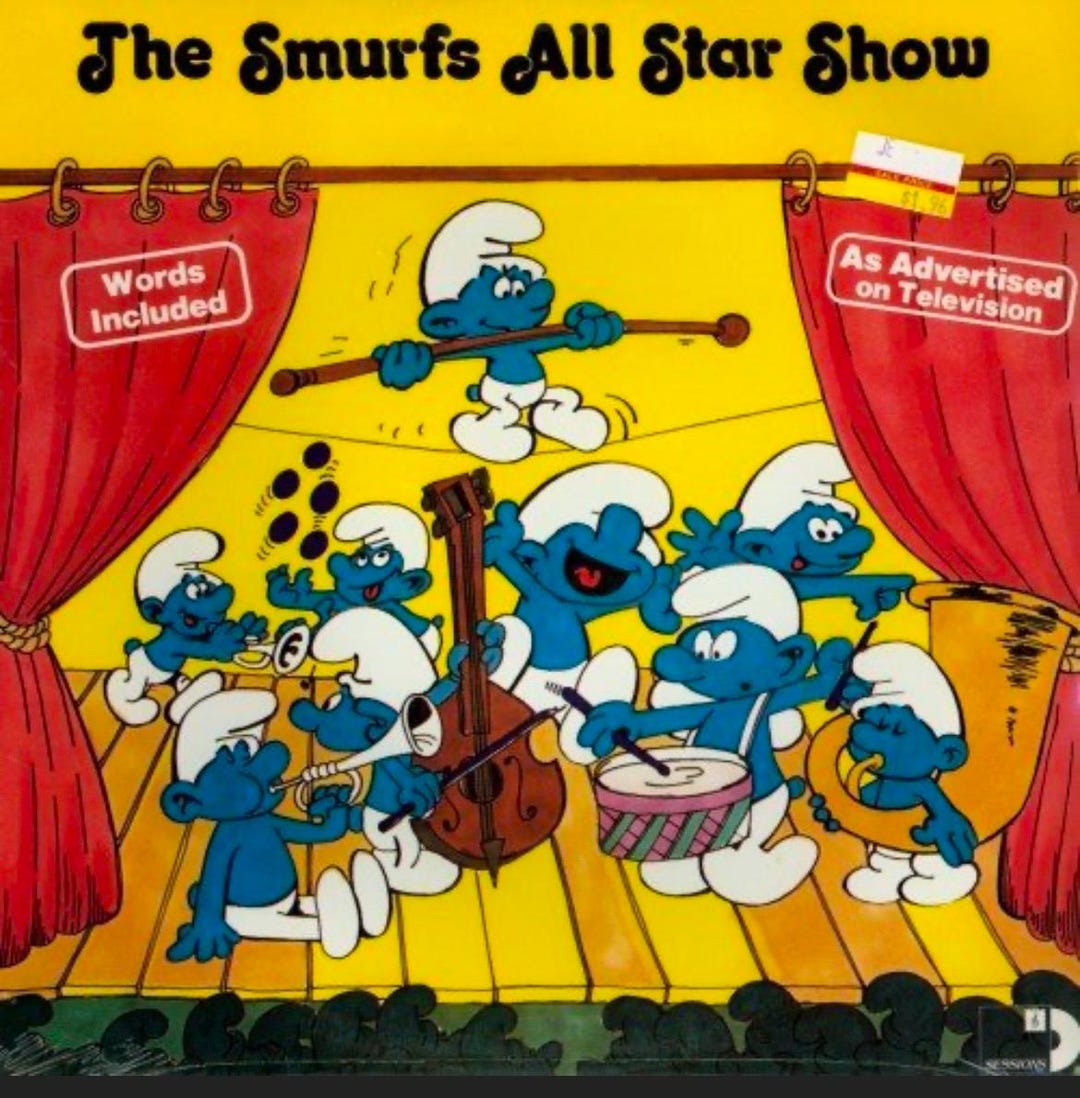 Smurfs All Star Vintage Vinyl Record - Etsy