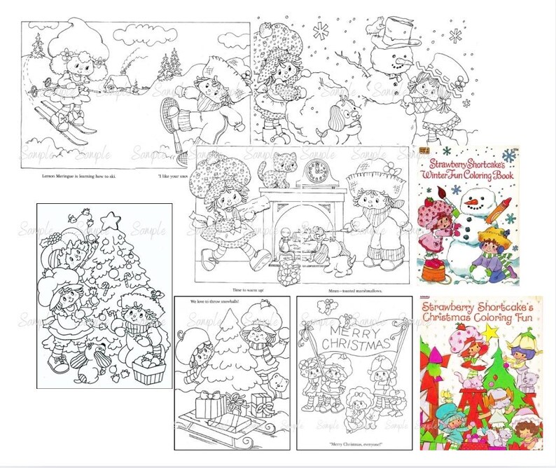 Vintage Strawberry Girl Coloring & Activity, Paper Dolls Book ...