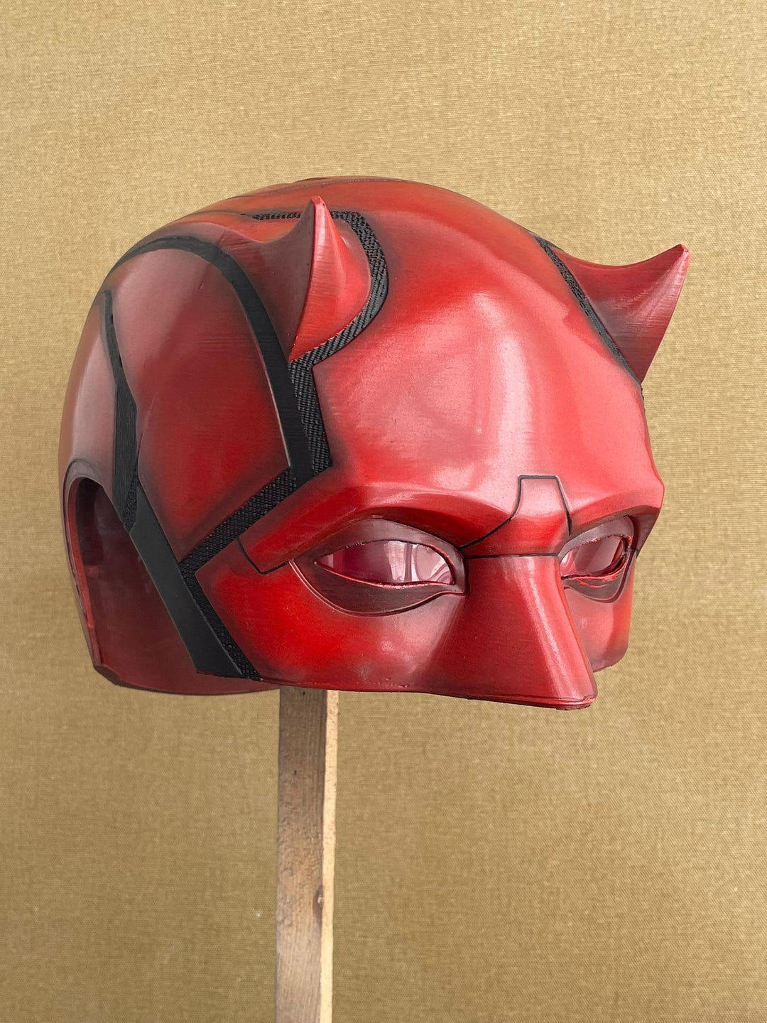 Daredevil Mask Cowl Helme T& Mask 1:1 Real Size 3D Custom - Etsy