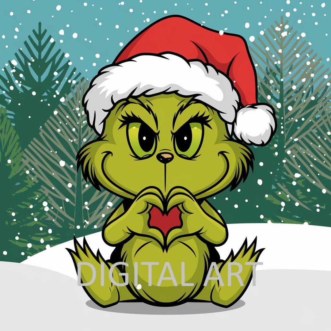 Baby Grinch Christmas Wrap PNG Digital Download - Etsy
