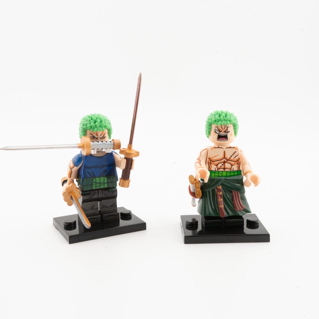 One Piece Roronoa Zoro Mini-figure 2 Pack - Etsy