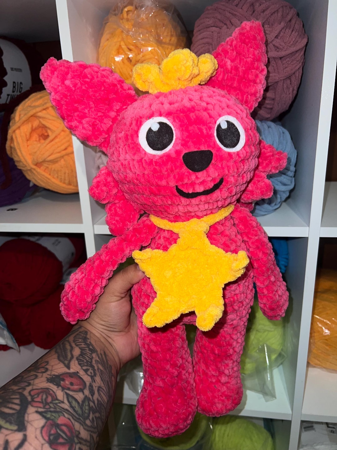 Pink Fox Fong Crochet Doll ( Made to Order ) - Etsy