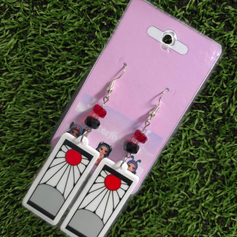 Hanafuda Earrings - Etsy