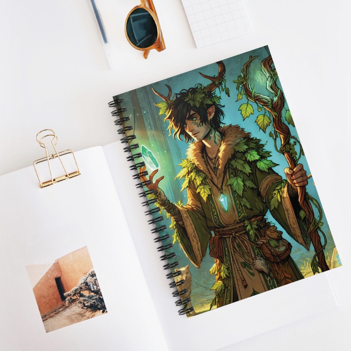Whimsical Nature-inspired Druid Spiral Notebook, Perfect for RPG ...