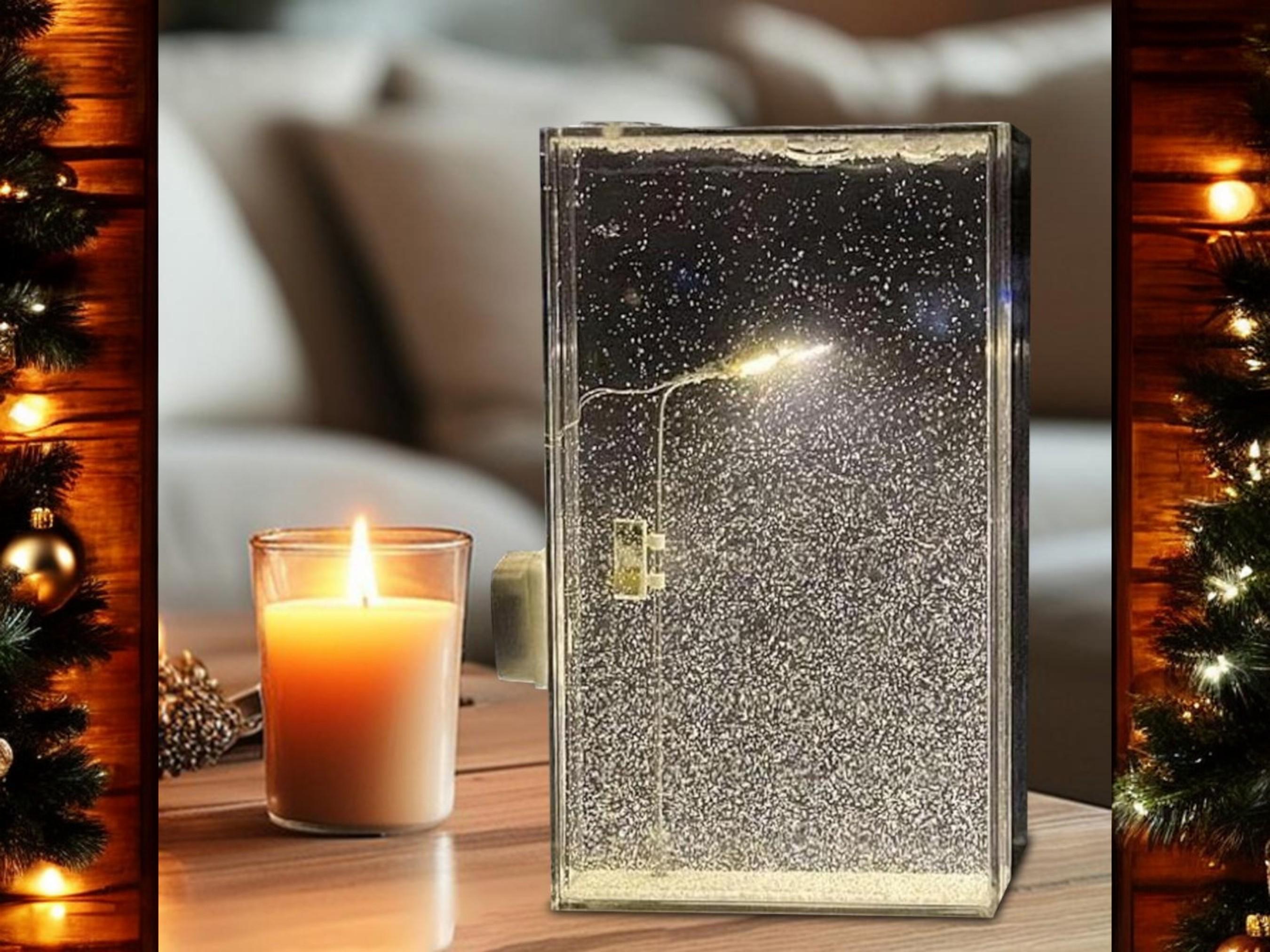 DIY Snow Scene Street Light Kit Snowflake Tabletop Night Light, Self ...