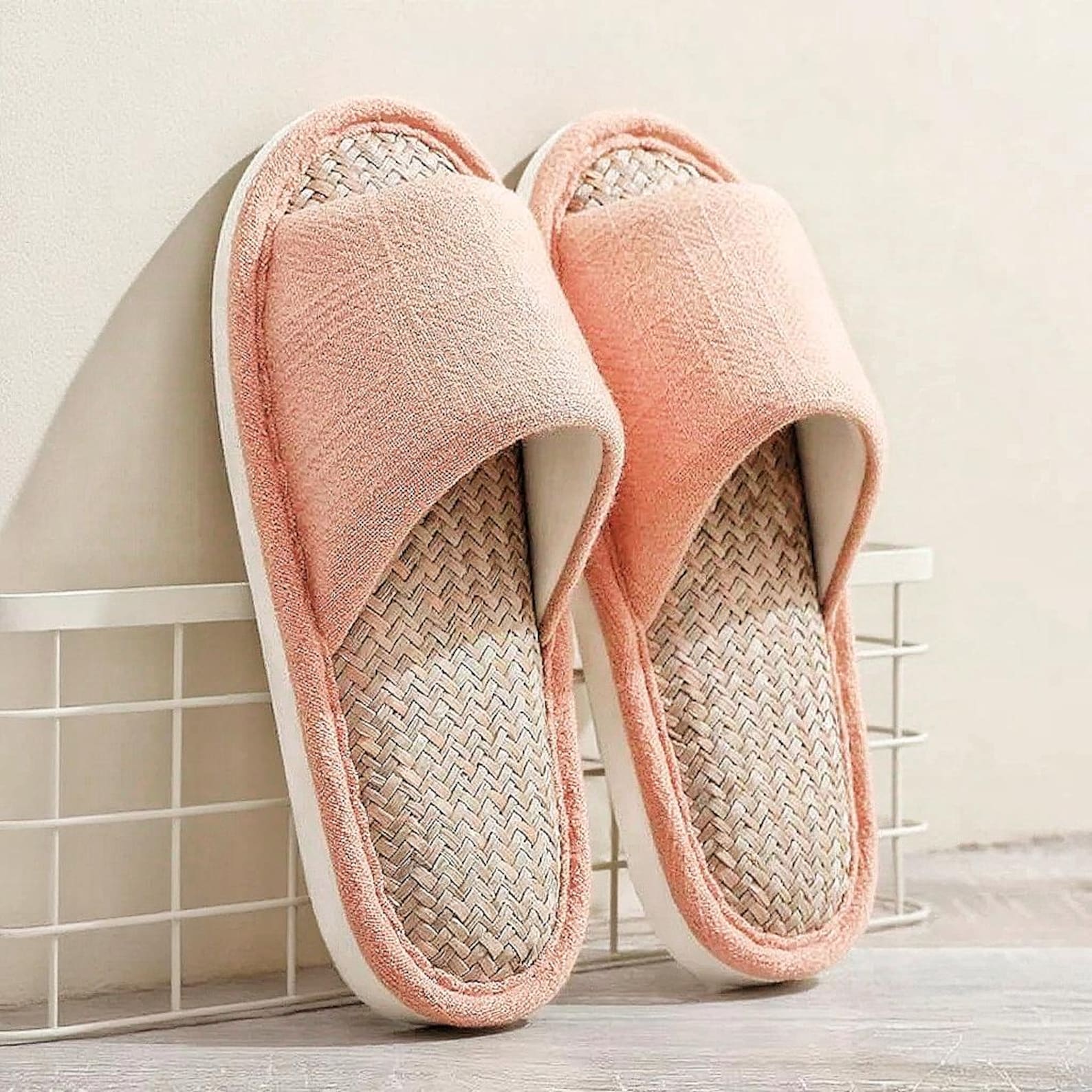 Japanese Malay Grass Slippers - Breathable Open-toe Summer House Shoes ...