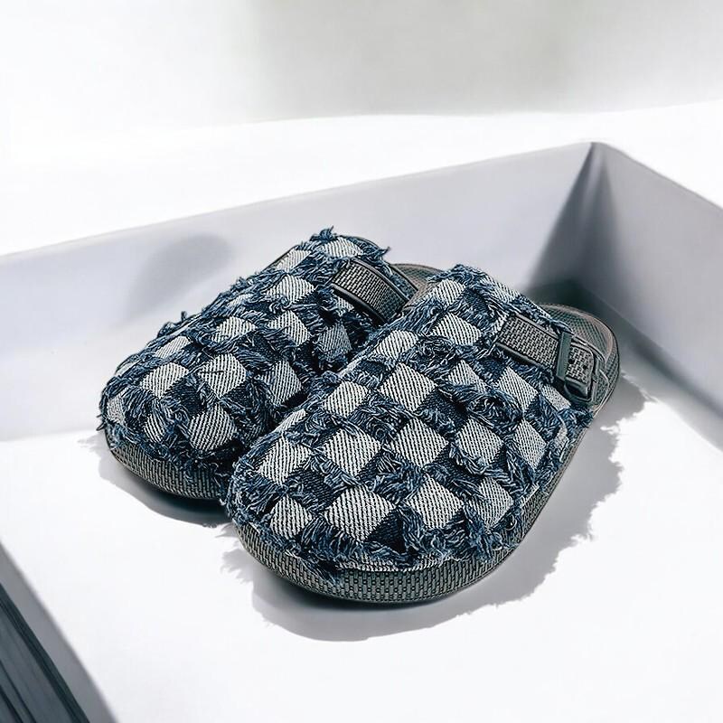 Denim Slippers - Etsy