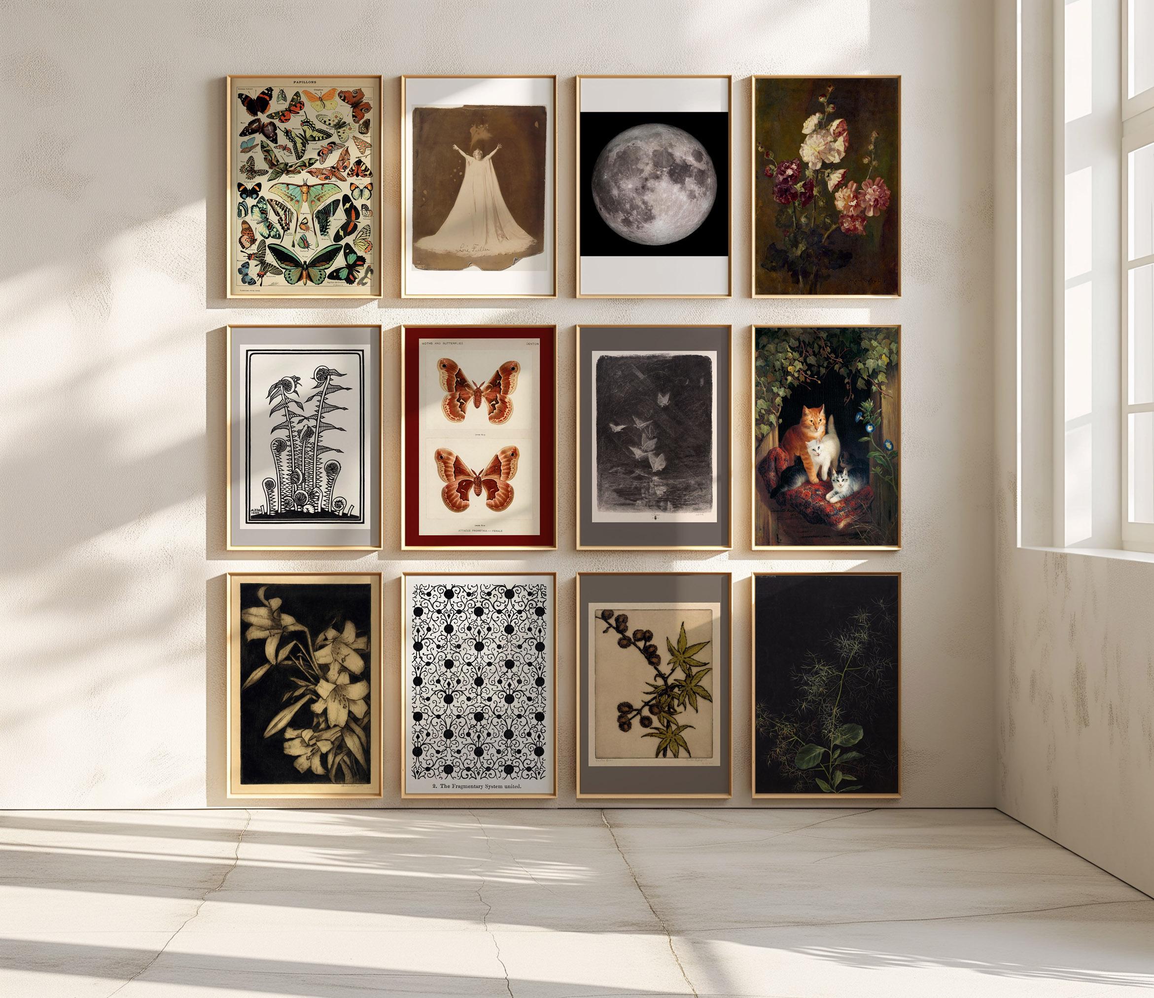 Dark Academia Decor Printable Gallery Wall Set of 21 Print Bundle Moody ...