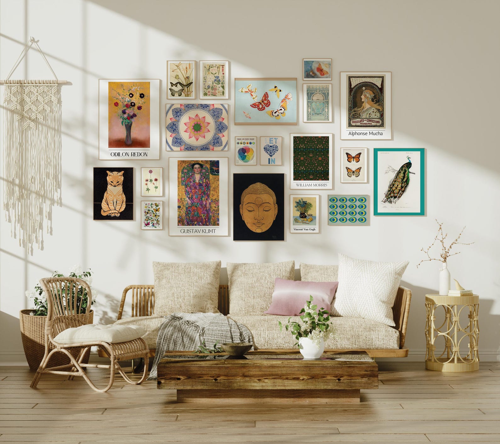 Printable Gallery Wall Kit Famous Artist Poster Bundle Eclectic Wall ...