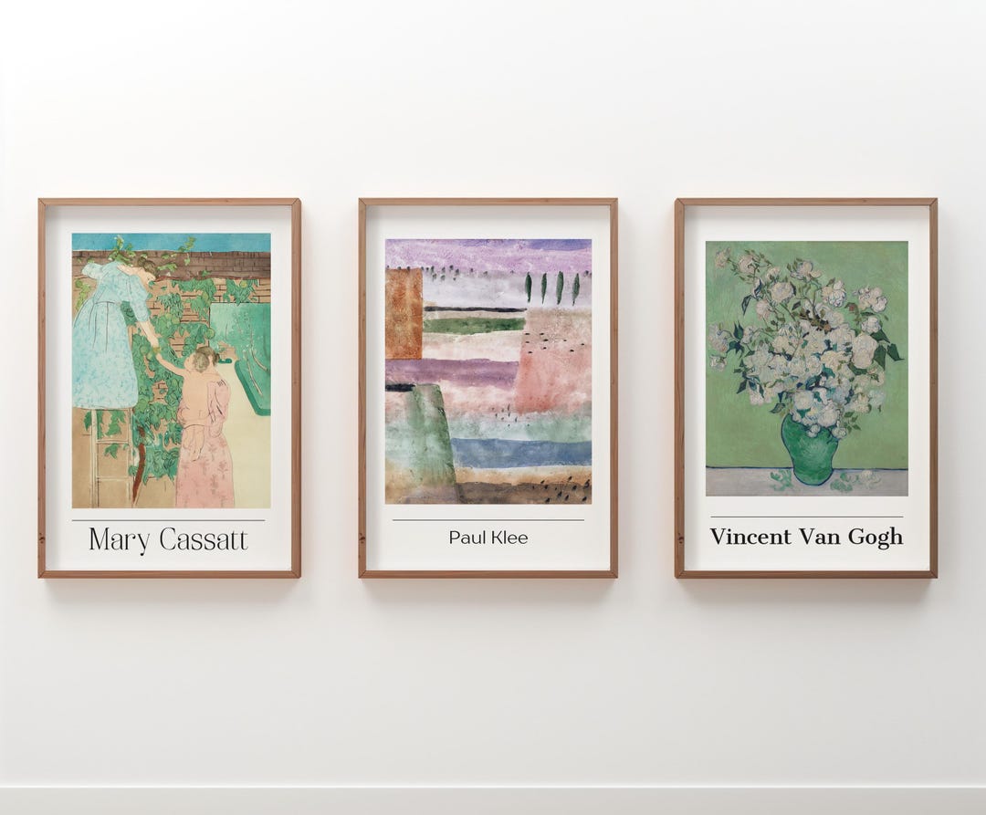 Fine Art Print Set Eclectic Gallery Wall Bundle European Print Set ...