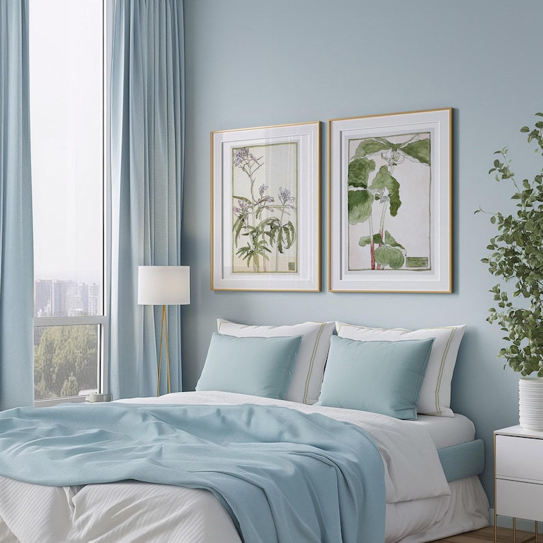 Hannah Borger Overbeck Botanical Print Set, Trillium Flower Drawing ...