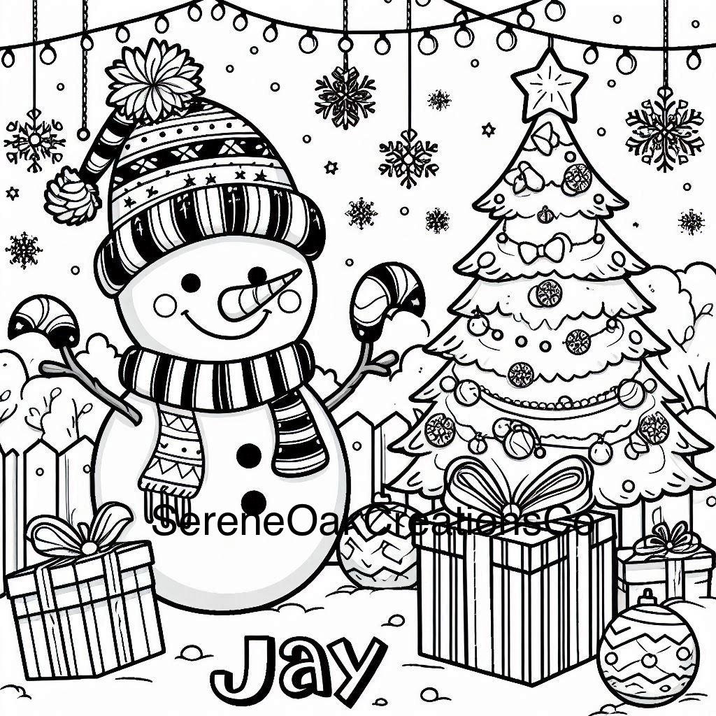 Holiday Coloring Pages - Etsy