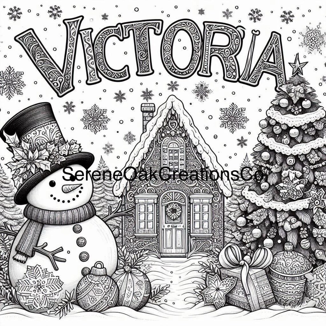 Holiday Coloring Pages - Etsy