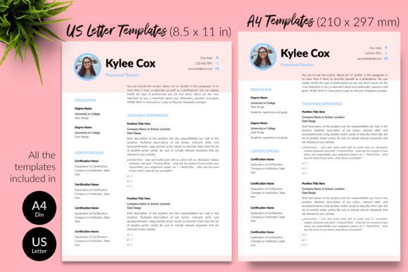 Teacher Resume CV Template for Word & Pages Kylie Cox - Etsy