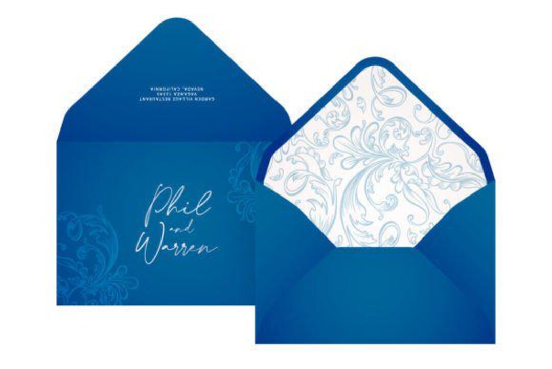 Wedding Invitation Cards Envelope Set - Etsy