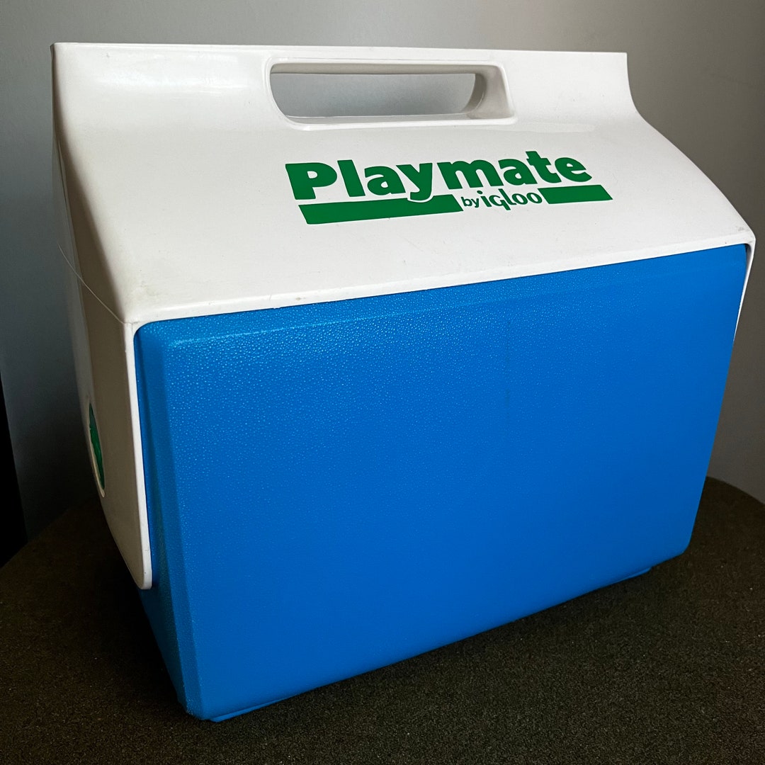 Vintage 1980s Igloo Blue and Green Playmate Cooler 4th of July Memorial ...