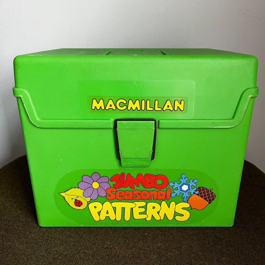 Vintage 1980s Green Macmillan Jumbo Seasonal Patterns Teacher Supplies ...