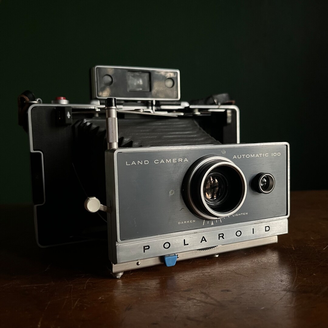 Polaroid Automatic 100 Land Camera With Case Flash Manual Accessories ...